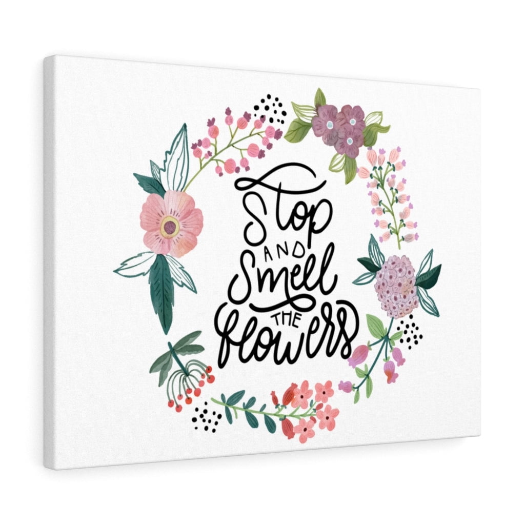 Inspirational Wall Art Stop And Smell The Flowers Wall Art Motivational ...