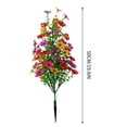 Outdoor Garden Decor Plastic Flowers - Realistic Artificial Violets for ...