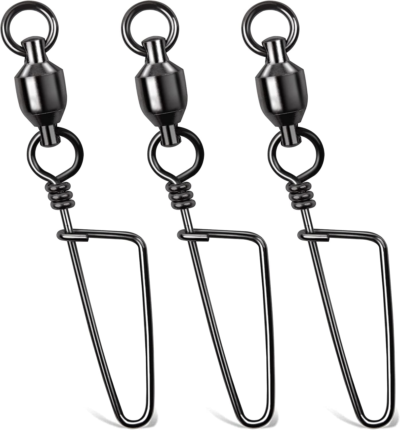 Ball Bearing Fishing Swivels with Coastlock Snaps,20pcs High Strength ...