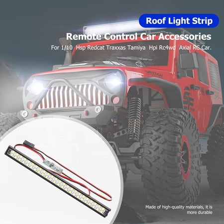 Jinveno CH3 Control RC Car Roof Lamp 48 LED Light Bar for 1/10 Hsp ...