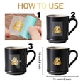 9Pcs Nickel Self-adhesive Picture Stickers Metal Decals Golden Bonfire ...