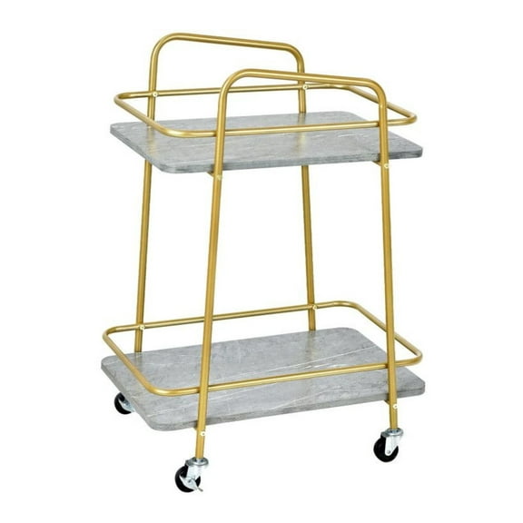 Origami Folding & Wheeled Kitchen Island Bar Cart - Movable Solid Wood ...