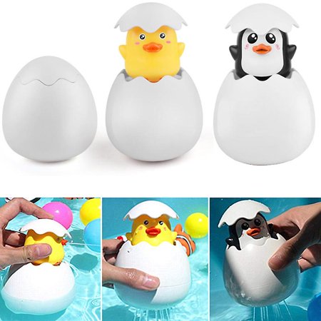 Baby Bathing Toy Children's Penguin Egg Water Spray Sprinkler Bathroom ...