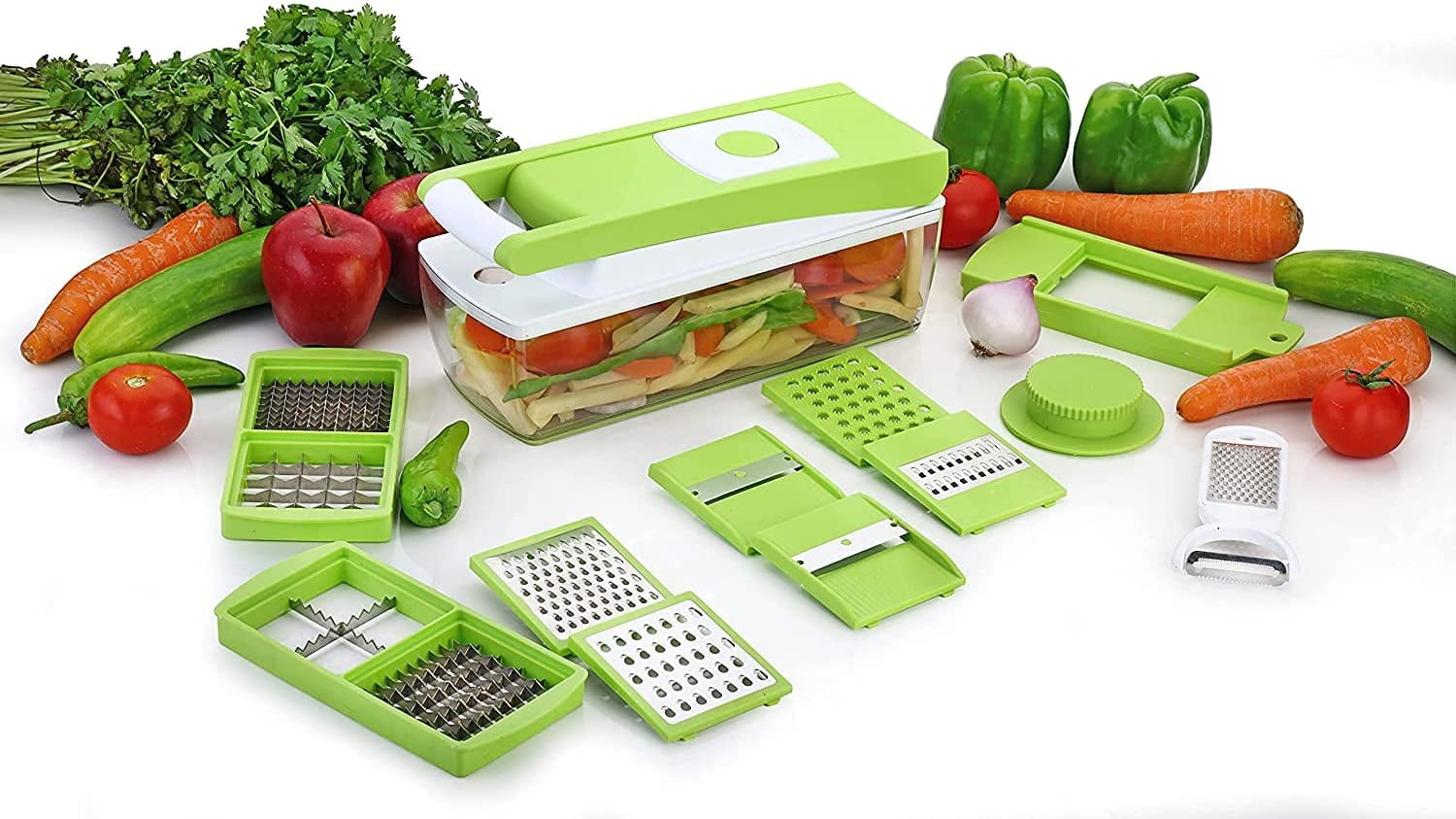 Signoraware Vegetable chopper - 14 in 1 Mandoline Slicer for Fruit and ...