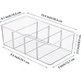 10 Pack Food Storage Organizer Bins, Clear Plastic Bins for Pantry ...