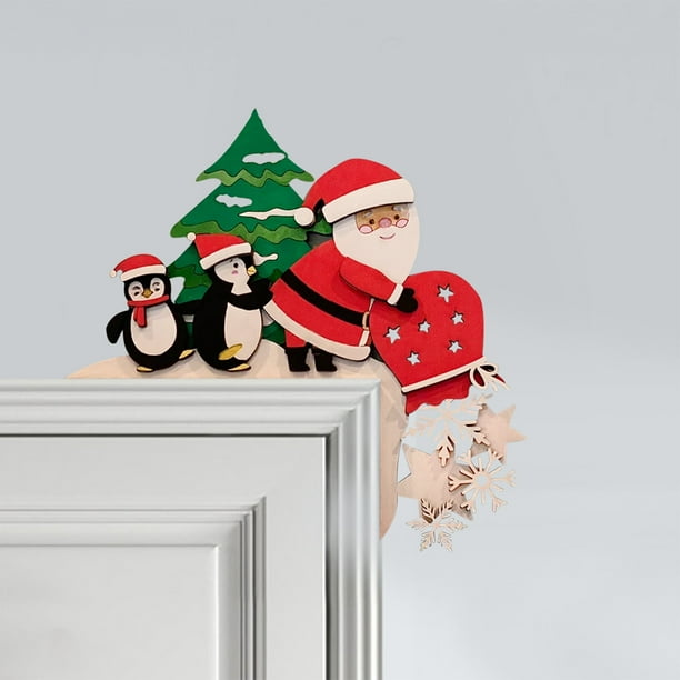 Homely Hangs Santa Clau Christmas Door Corner Decoration DIY Stitching ...