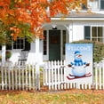 Happy Snowman Winter Durable Outdoor Garden Flag, for Outdoor House ...