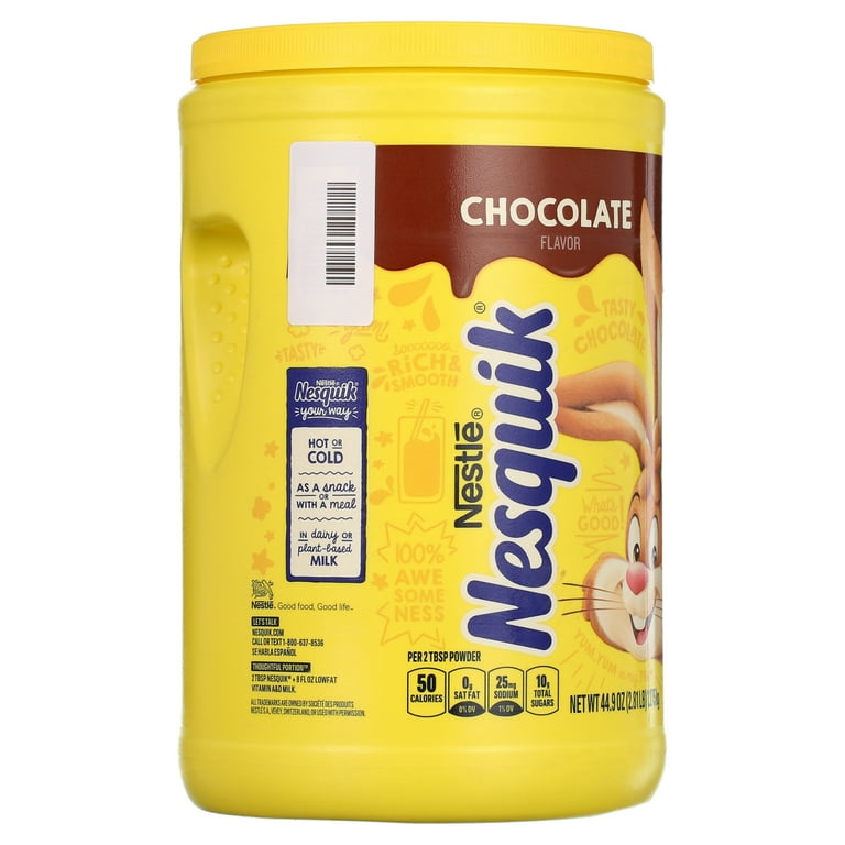Nestle Nesquik Chocolate Flavor Powder Drink Mix Canister,, 55% OFF