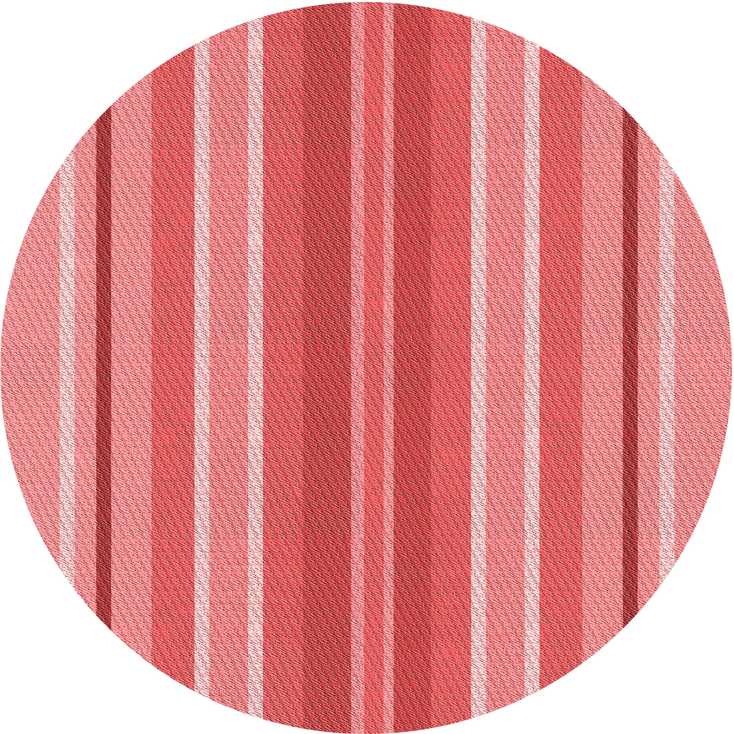Ahgly Company Indoor Round Patterned Light Coral Pink Area Rugs, 8 ...