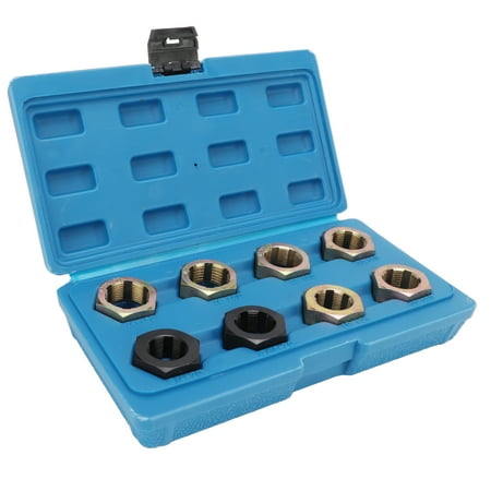 Thread Restoring Die Set,8pcs Axle Spindle Rethreading Axle Spindle ...