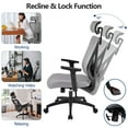 Yaheetech High Back Mesh Office Chair with Multi-adjustable Headrest ...