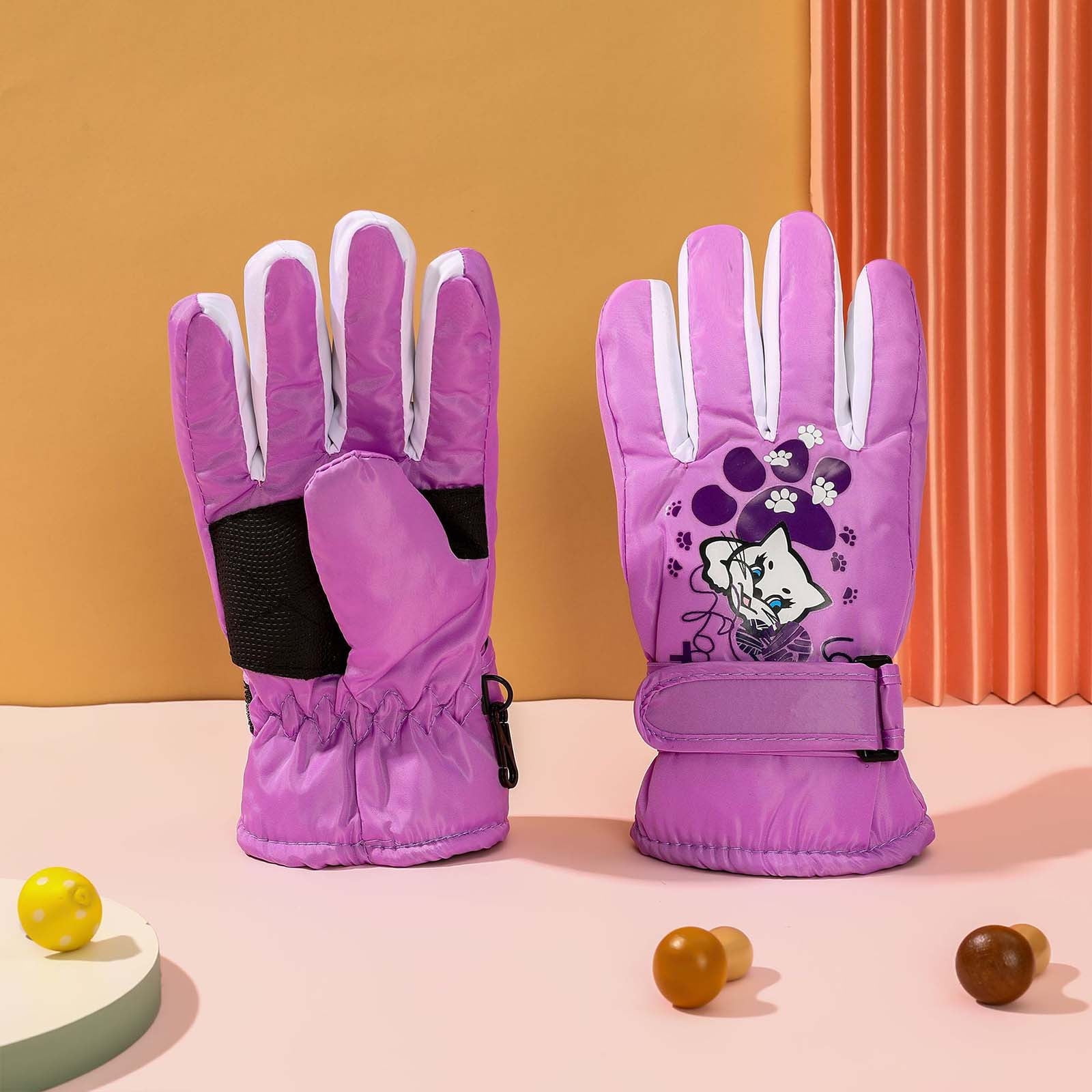 Click here for Endives Kids Winter Gloves Snow Ski Waterproof The... prices