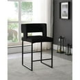 Free Shipping! Meridian Furniture Caleb Black Velvet Counter Stool (Set ...