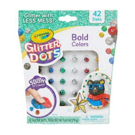Crayola Glitter Dots Set, Bold Colors, 42 Count – Walmart Inventory ...