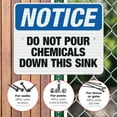 Do Not Pour Chemicals Down This Sink Sign, OSHA Notice Sign, - Walmart.com