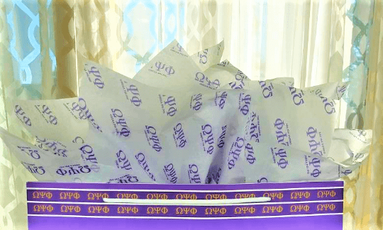Omega Psi Phi Gift Tissue Paper, 10 XL Sheets (Tissue Paper Only ...