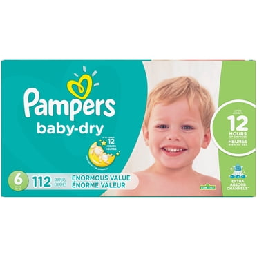 Pampers - Baby Dry Diapers, Super Pack (Choose Your Size) - Walmart.com