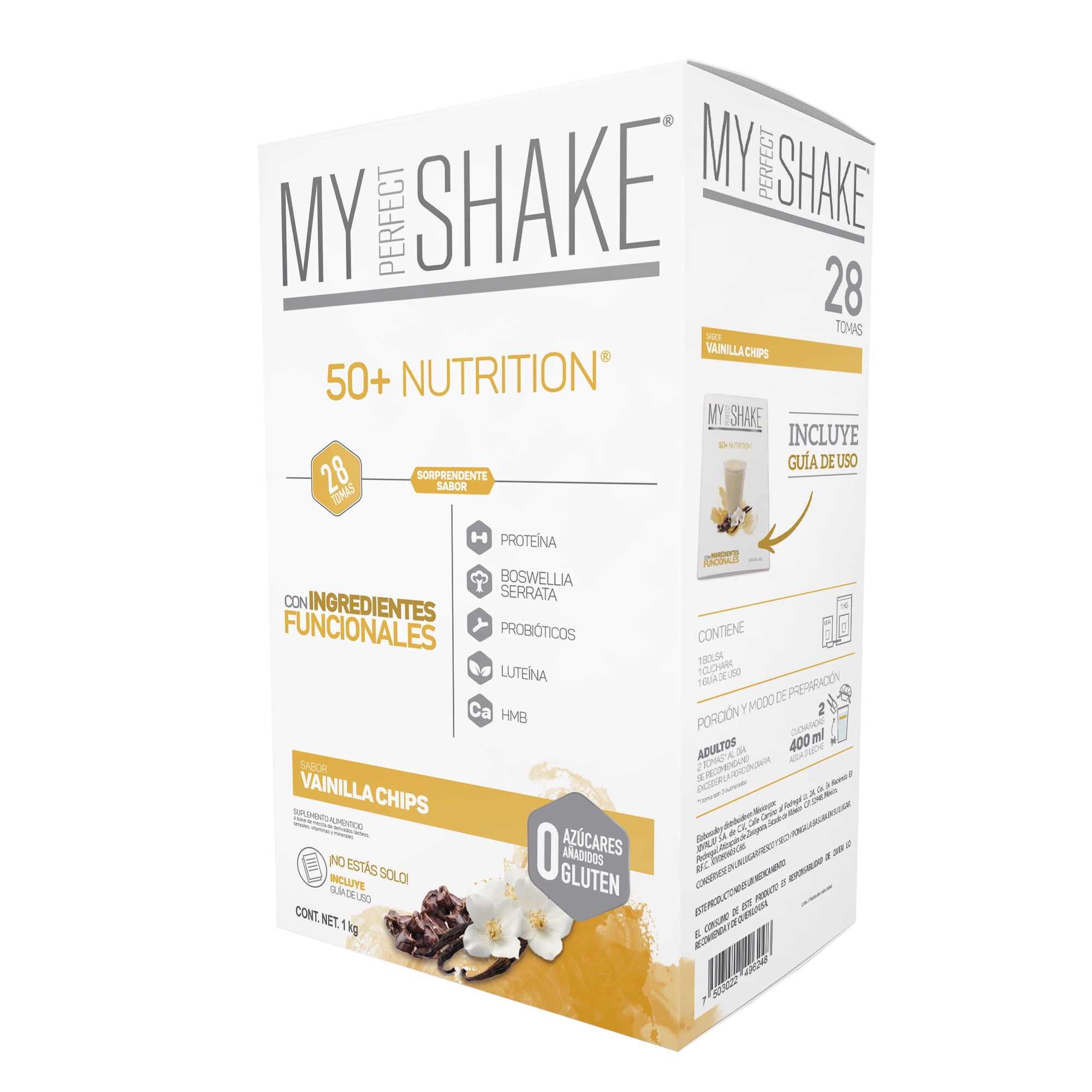 My Perfect Shake 50+ Vainilla Suplemento Alimenticio MY PERFECT SHAKE ...