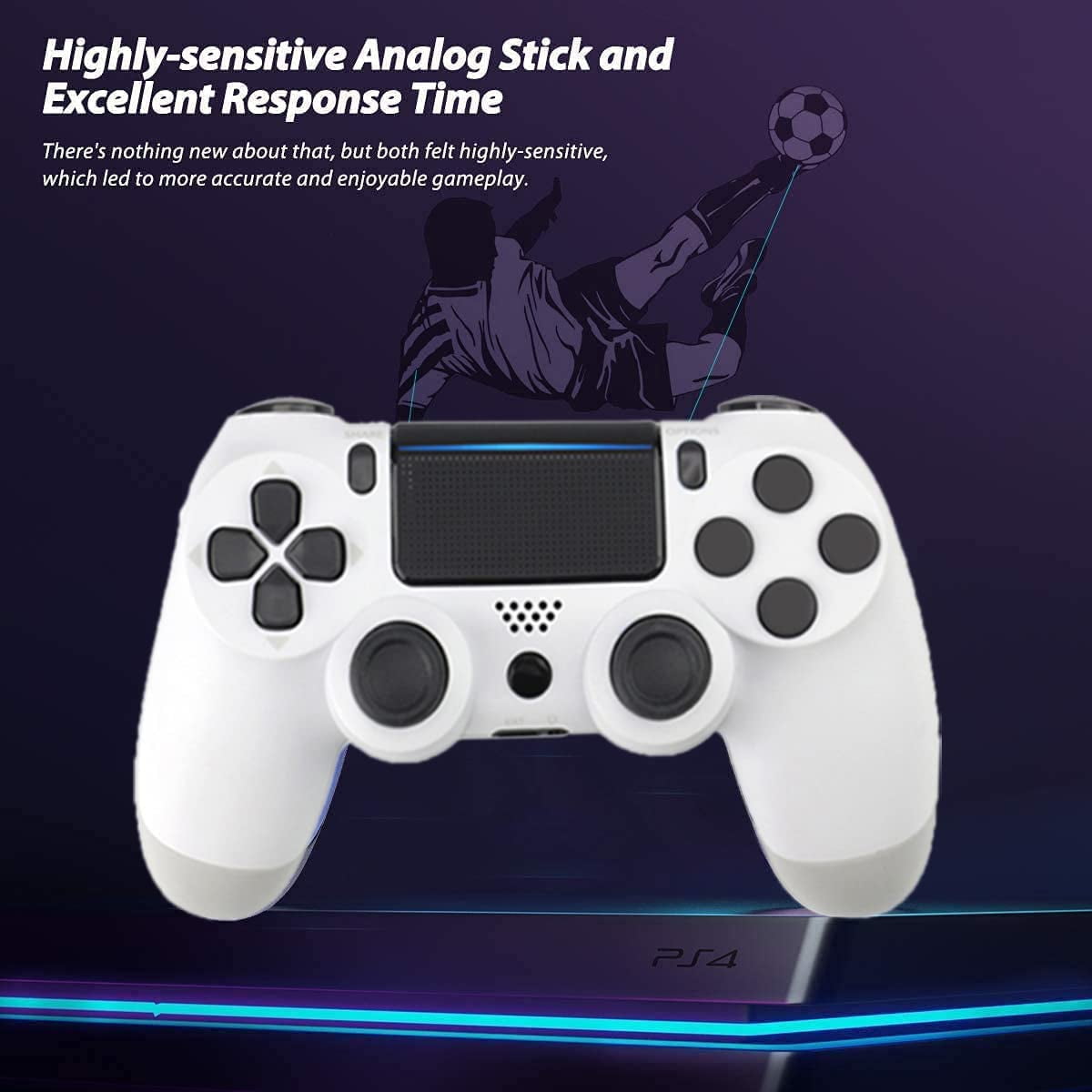 Buy Wireless Controller Compatible for PS4/Slim/Pro Console, Double ...