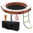 EuKer Inflatable Floating Island 8ft x 8ft, Portable Water Dock for ...