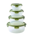 Round Food Grade Fresh Keeping Box Sealed Plastic Container Fridge ...