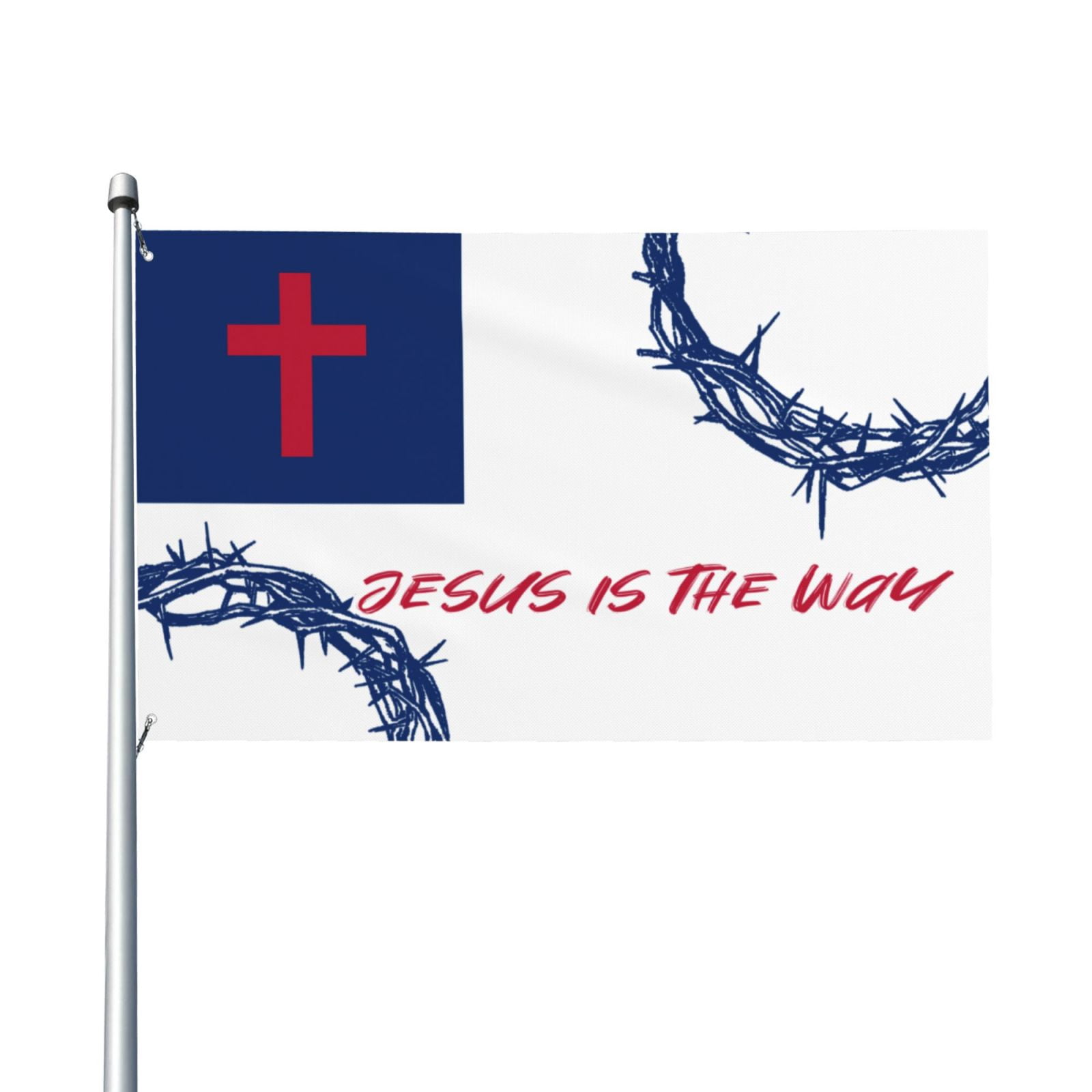 VIVACITE Christian Flag 3x5 Garden Decor Outdoor Patio Decor Front ...