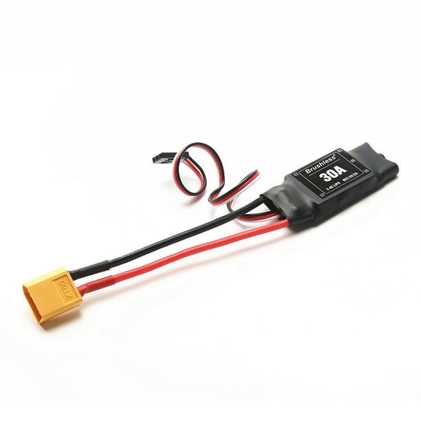 30A Brushless ESC 2-4S Electronic Speed Controller XT60 Plug with 5V 2A ...