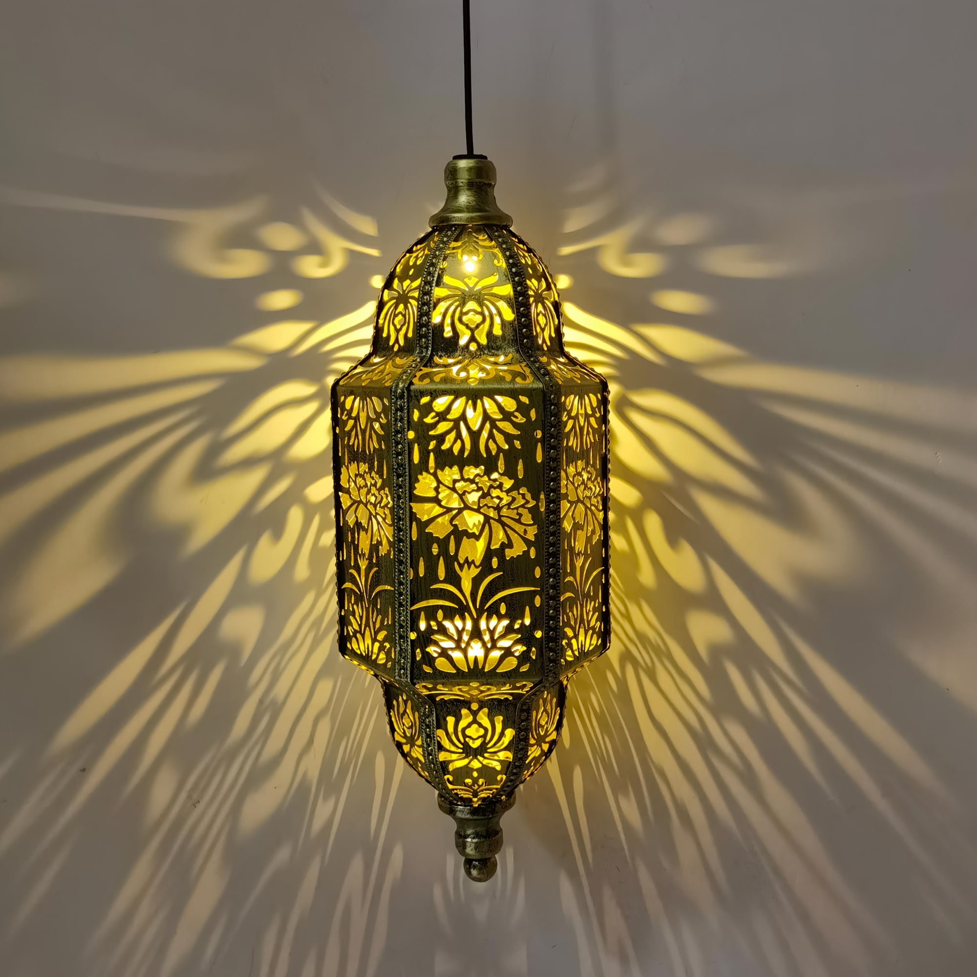 Click here for Unbranded Hollow Iron Art Solar Lantern Courtyard... prices