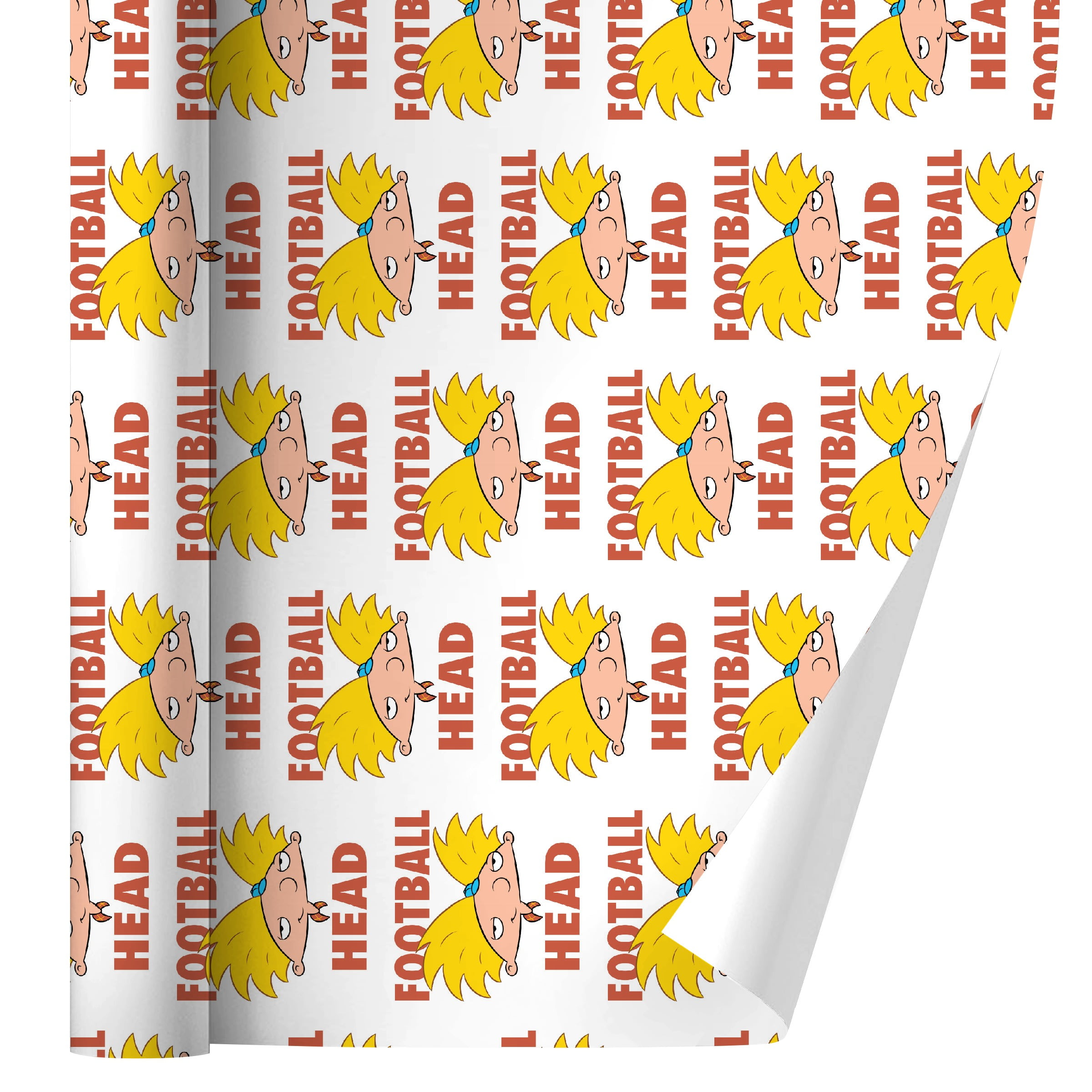 Hey Arnold! Football Head Gift Wrap Wrapping Paper Rolls - Walmart.com
