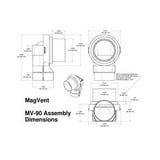 MagVent MV-90 Magnetic Dryer Vent Coupling - Walmart.com