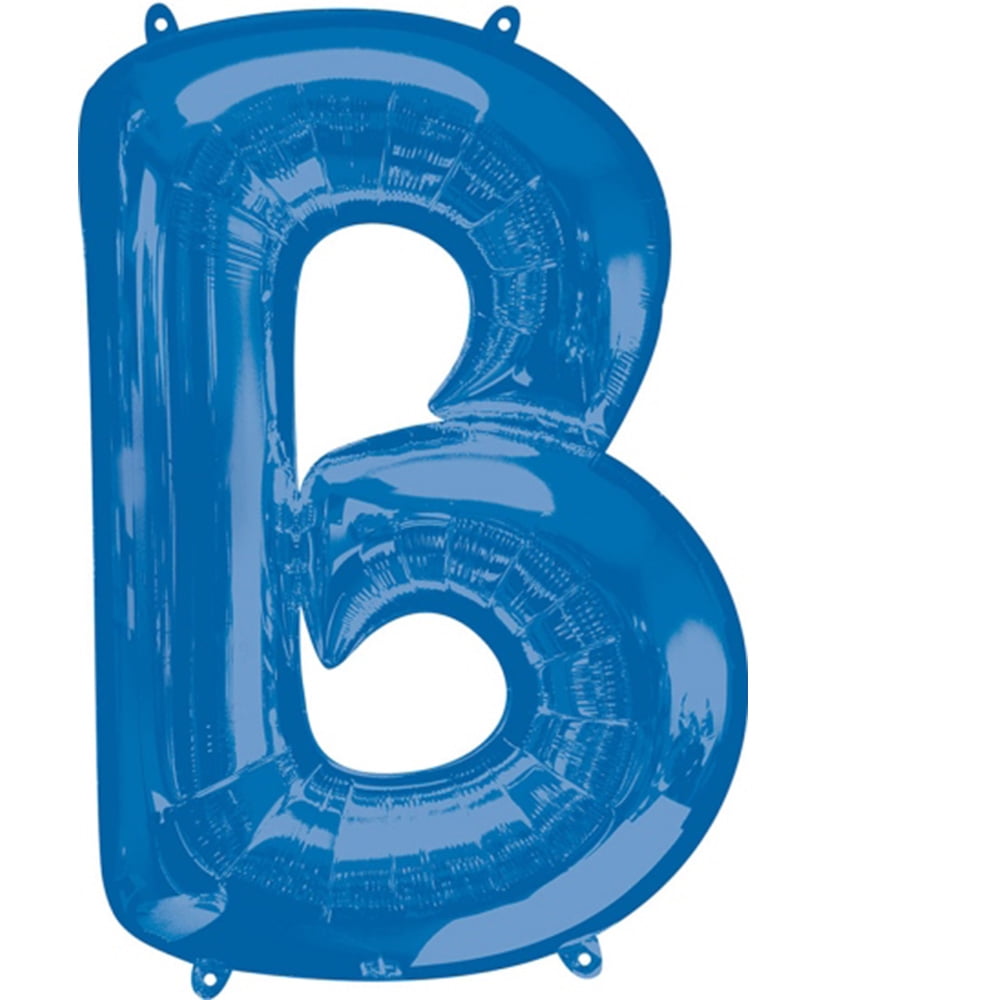 Giant Blue Letter B Foil Balloon 34" - Walmart.com - Walmart.com