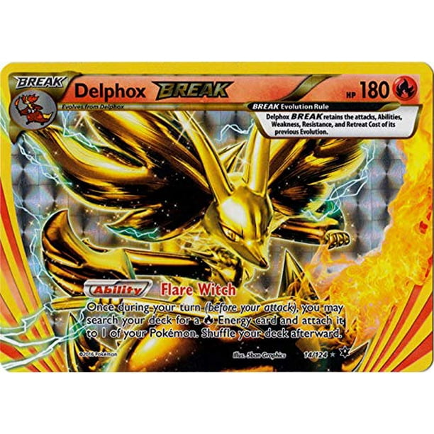 Juego de cartas coleccionables Pokémon Delphox Break 14/124 XY Fates ...
