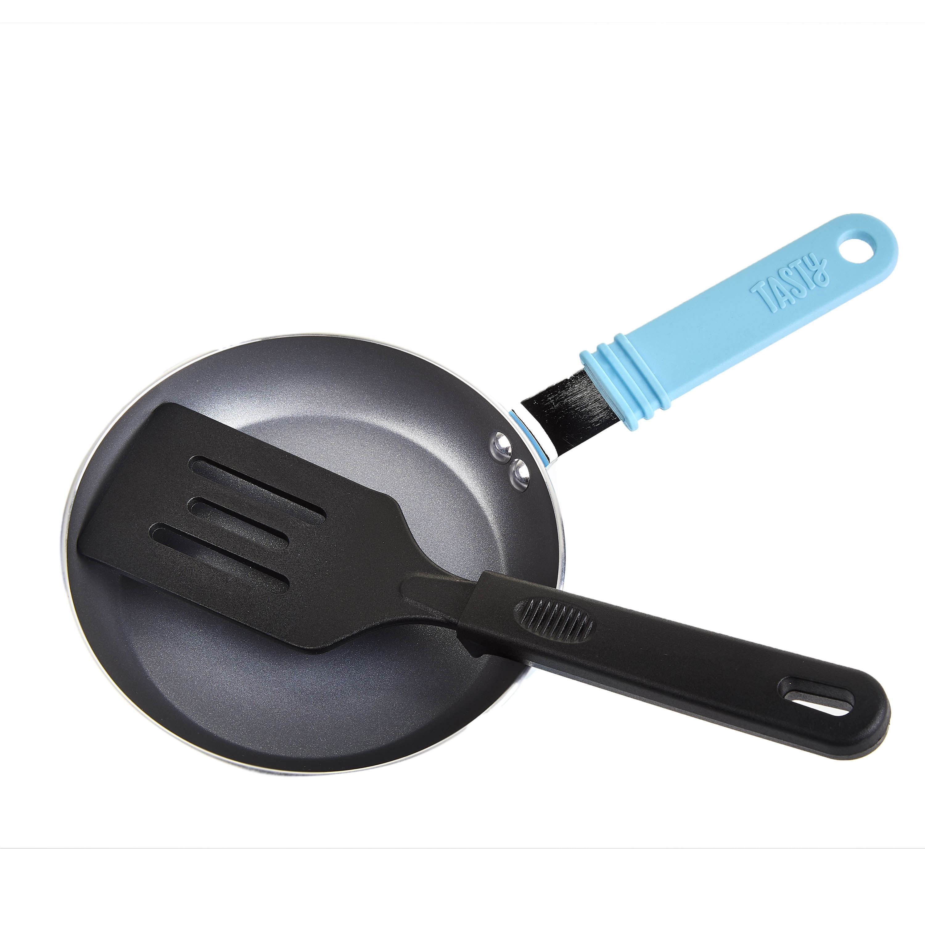 Tasty 6" Non-Stick Aluminum Mini Fry Pan with Silicone Spatula, 2 Piece ...