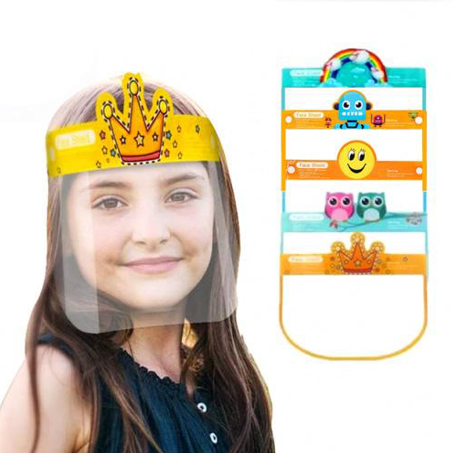 5-Pack: Kids' Face Shield - Walmart.com