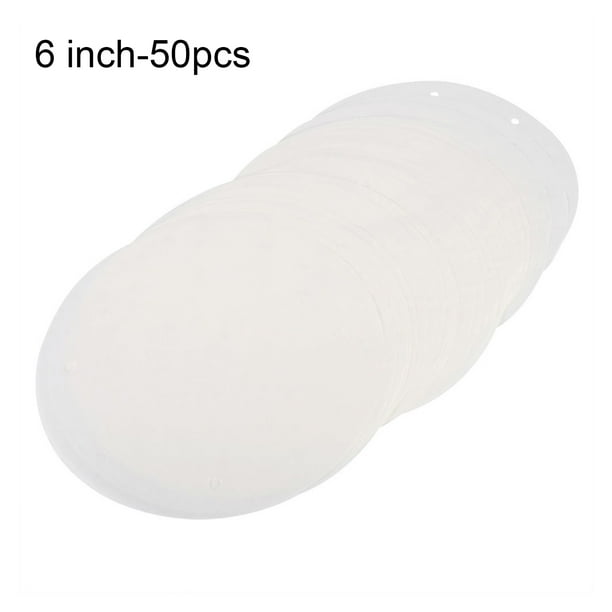 Visland 50 Pcs Bamboo Steamer Dim Sum Paper Non Stick Under Steam Mat ...