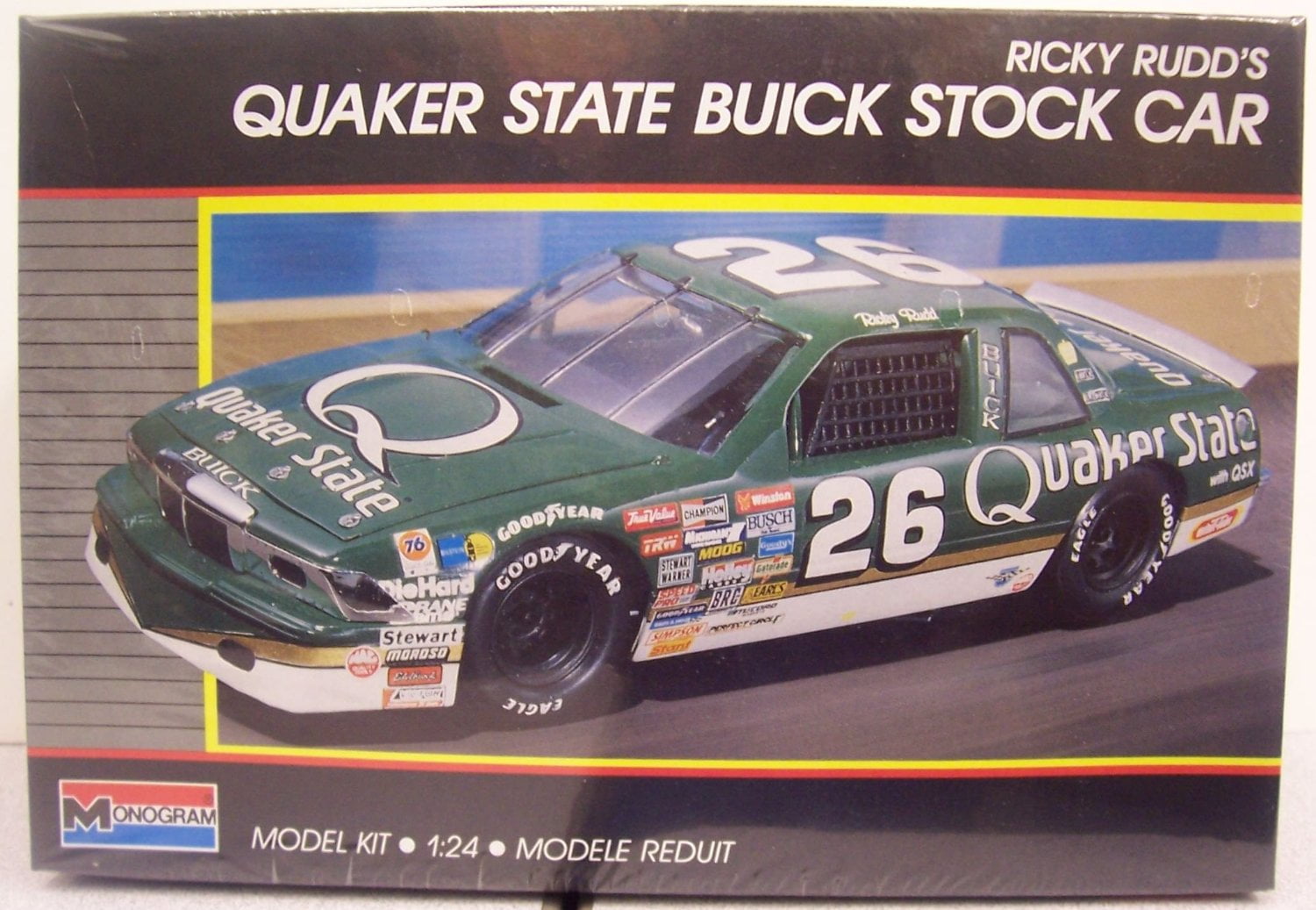 Monogram 2786 Ricky Rudd's Quaker State Buick Stock Car Plastic Kit ...