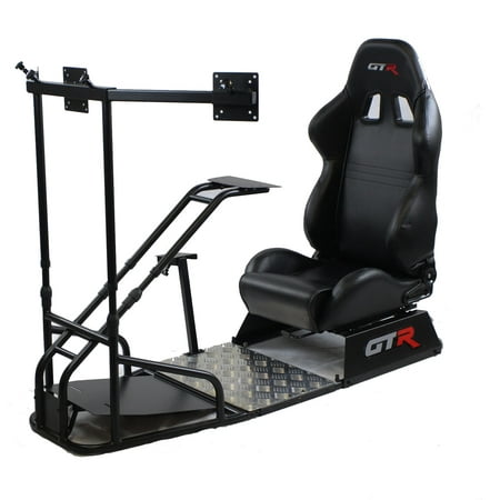 GTR Racing Simulator - GTSF Model (Black Color) with Real Racing Seat ...