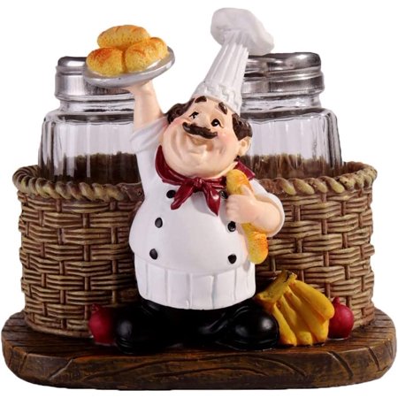 Premium Salt And Pepper Seasoning Shakers Sets - Cut Bread French Chef ...