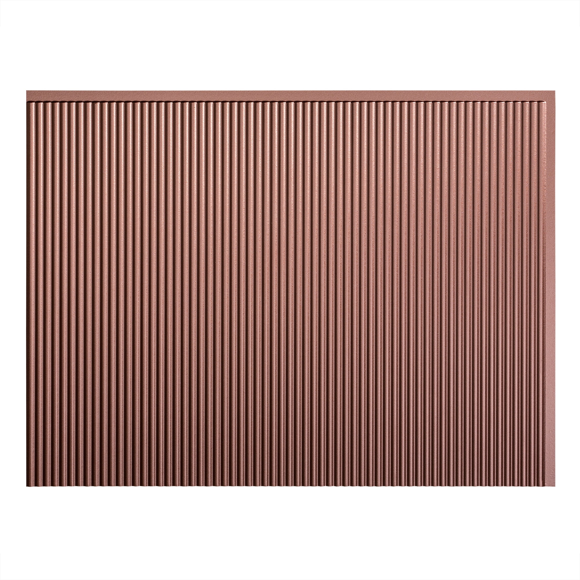 Fasade Easy Installation Rib Argent Copper Backsplash Panel for Kitchen ...