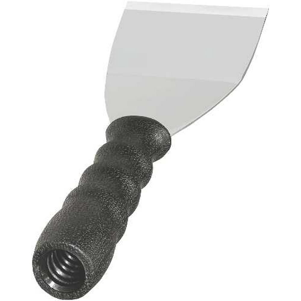 EASY REACH BENT SCRAPER 3", THREADED HANDLE, CARBON STEEL BLADE, .060 ...
