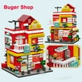 City Street View Modular Mall Supermarket Hotel Burger Coffee Shop ...