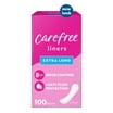 Carefree Extra Long Body Shape Panty Liner, Unscented, 93ct - Walmart.com