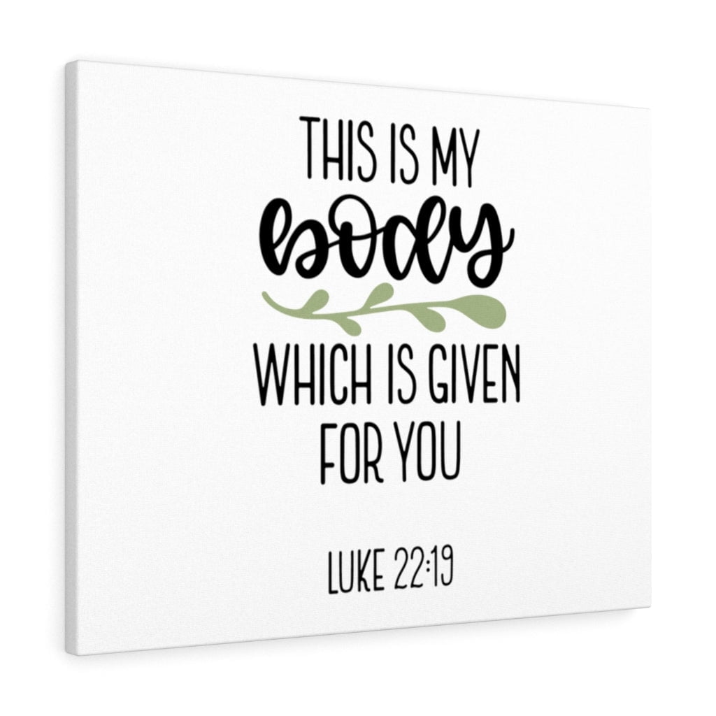 Scripture Walls Given Luke 22:19 Bible Verse Canvas Christian Wall Art ...