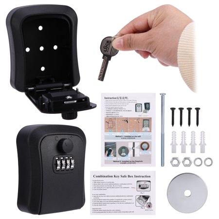 Wall Mounted For House Accessories 4 Digit Combination Key Lock Box ...
