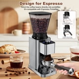 Conical Burr Coffee Grinder Anti-Static Electric Coffee Bean Grinder ...