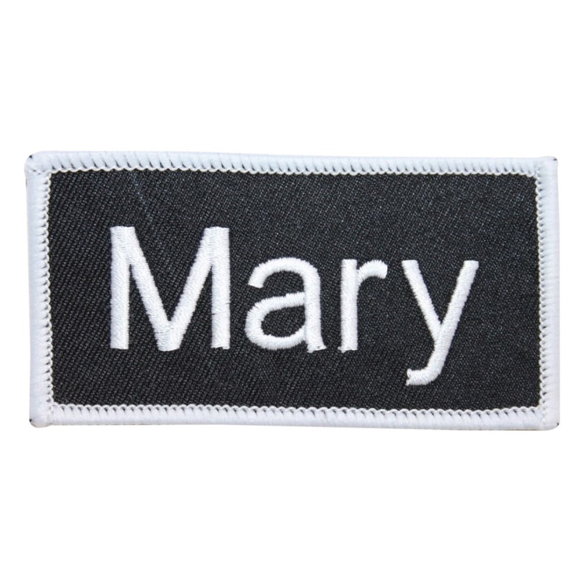 Mary Name Tag Patch Uniform ID Work Shirt Badge Embroidered Iron On ...