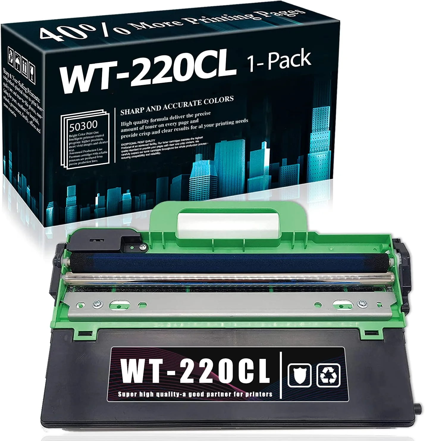 1PK Compatible WT-220CL WT220CL Waste Toner Box Replacement for Brother ...