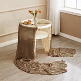 Brown Cheesecloth Table Runner-13.3Ft Boho Gauze Cheese Cloth Table ...