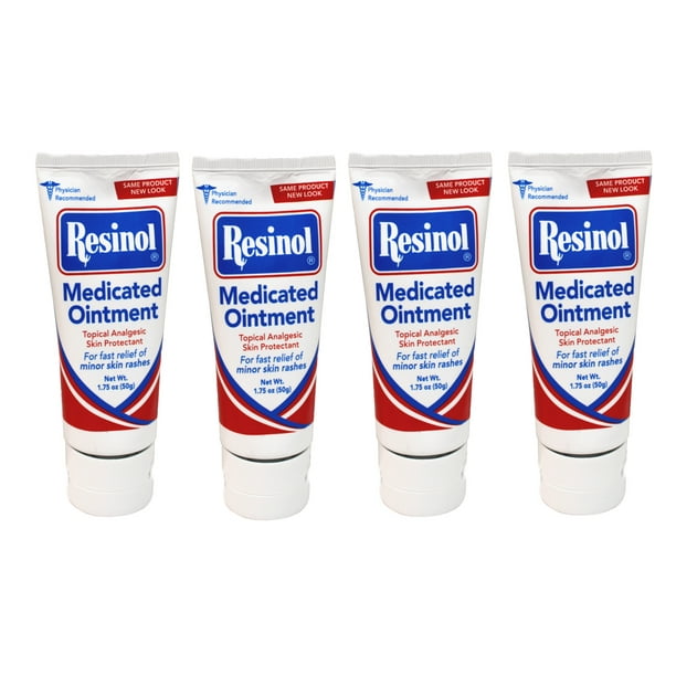 4 Pack of Resinol Medicated Ointment 1.75 oz Tube - Walmart.com