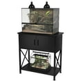 GDLF Fish Tank Stand Metal Aquarium Stand for 20 Gallon Long with ...